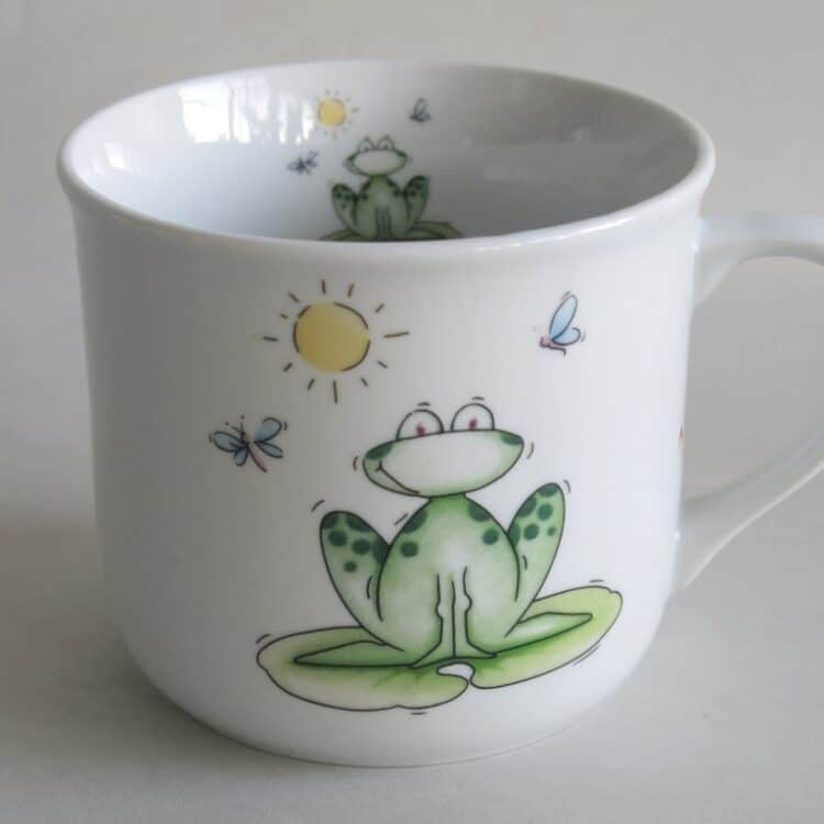 Weihnachtsgeschenkidee: Sonderpreis XXL Porzellanbecher bunte Motive